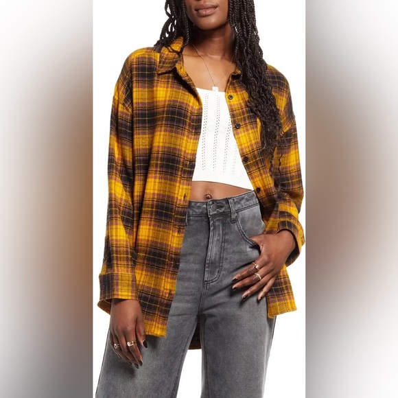 bp | Tops | Bp Plaid Boyfriend Button Up Shirt | Poshmark